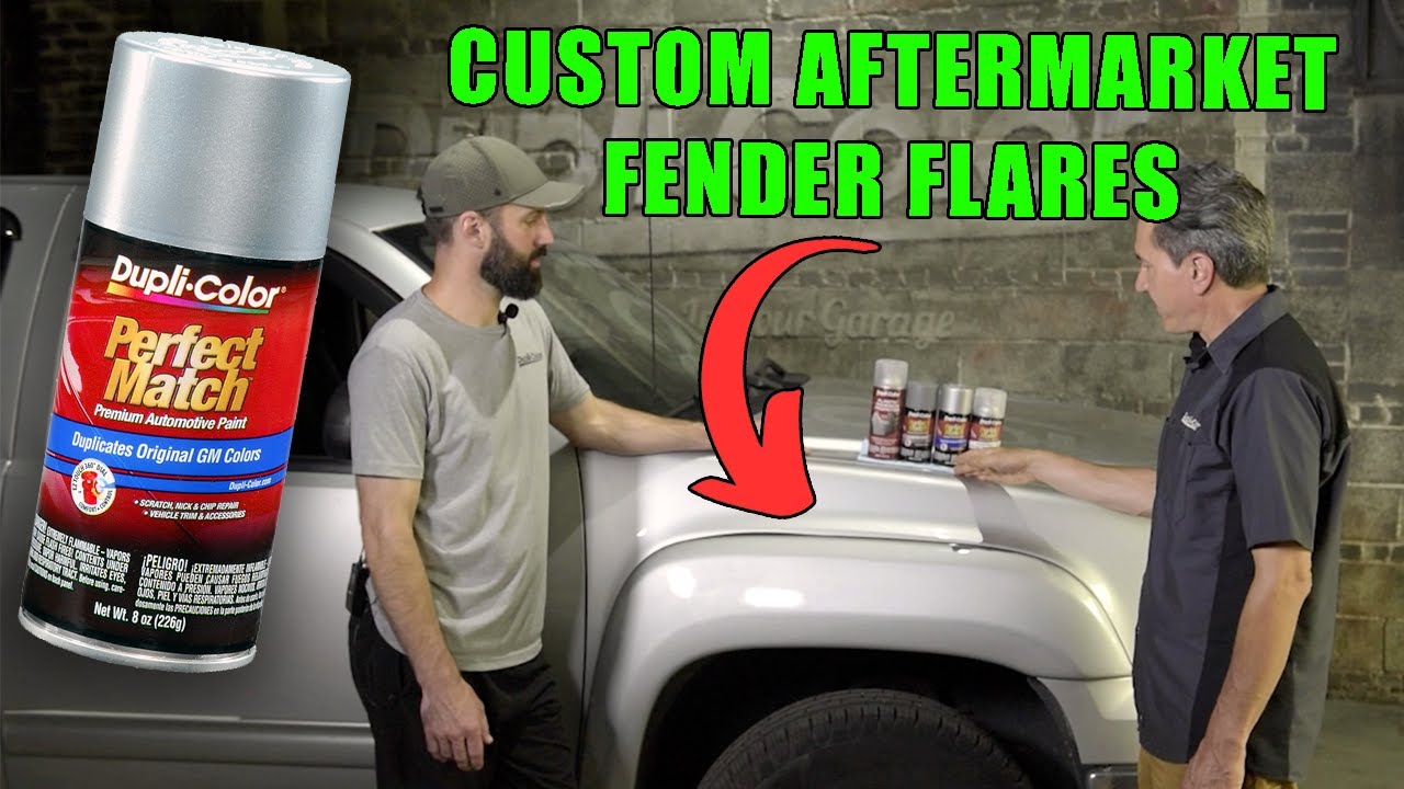Exact Match Aftermarket Fender Flares with Perfect Match Aerosol Paint ...