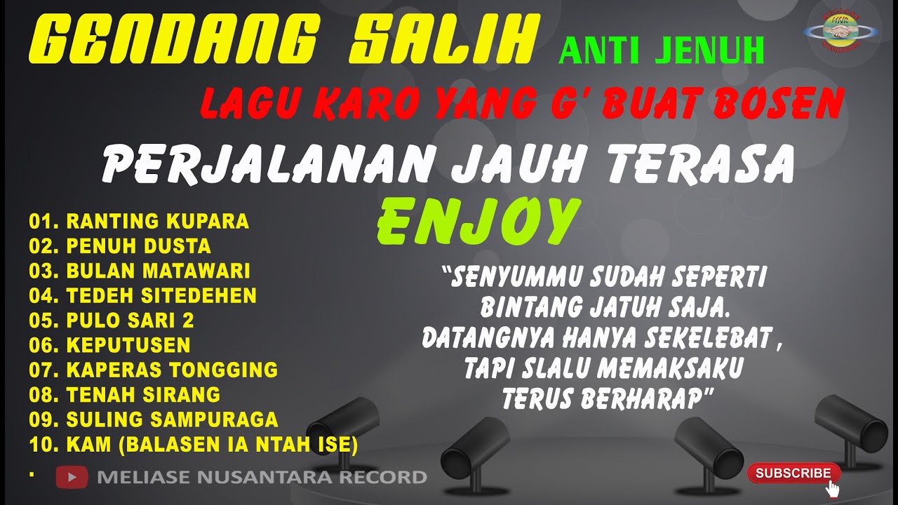 GENDANG SALIH ANTI JENUH | LAGU KARO - YouTube