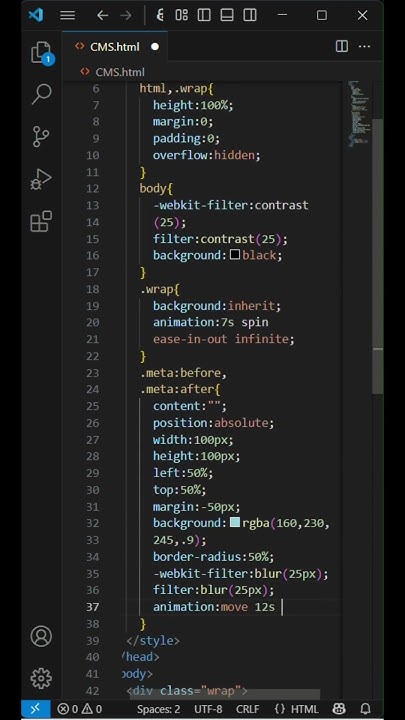 Meta-balls Animation | HTML CSS - YouTube
