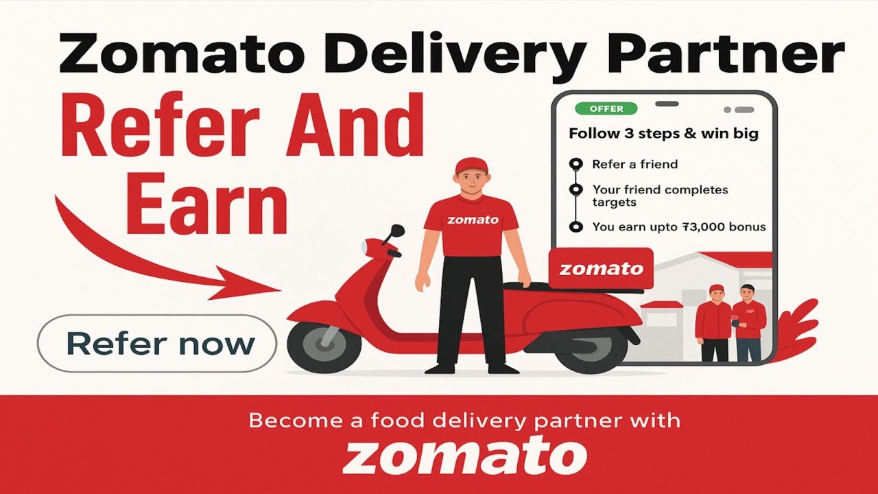 Earn BIG with Zomato Delivery Referrals! And earn full details - YouTube