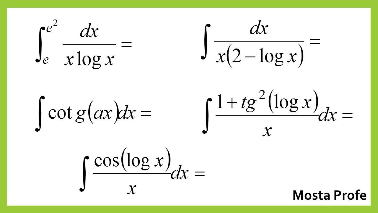 Cómo Resolver Integrales con Funciones Logarítmicas Fácilmente Paso a ...