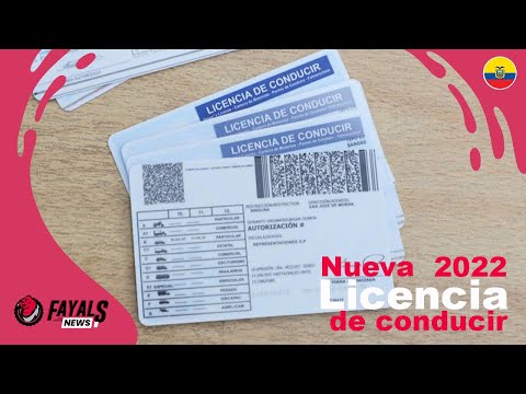Nueva licencia de conducir en ecuador 2022 ️ - YouTube