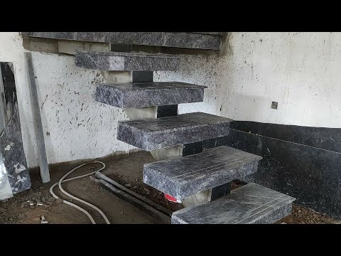 Granite steps total install - YouTube