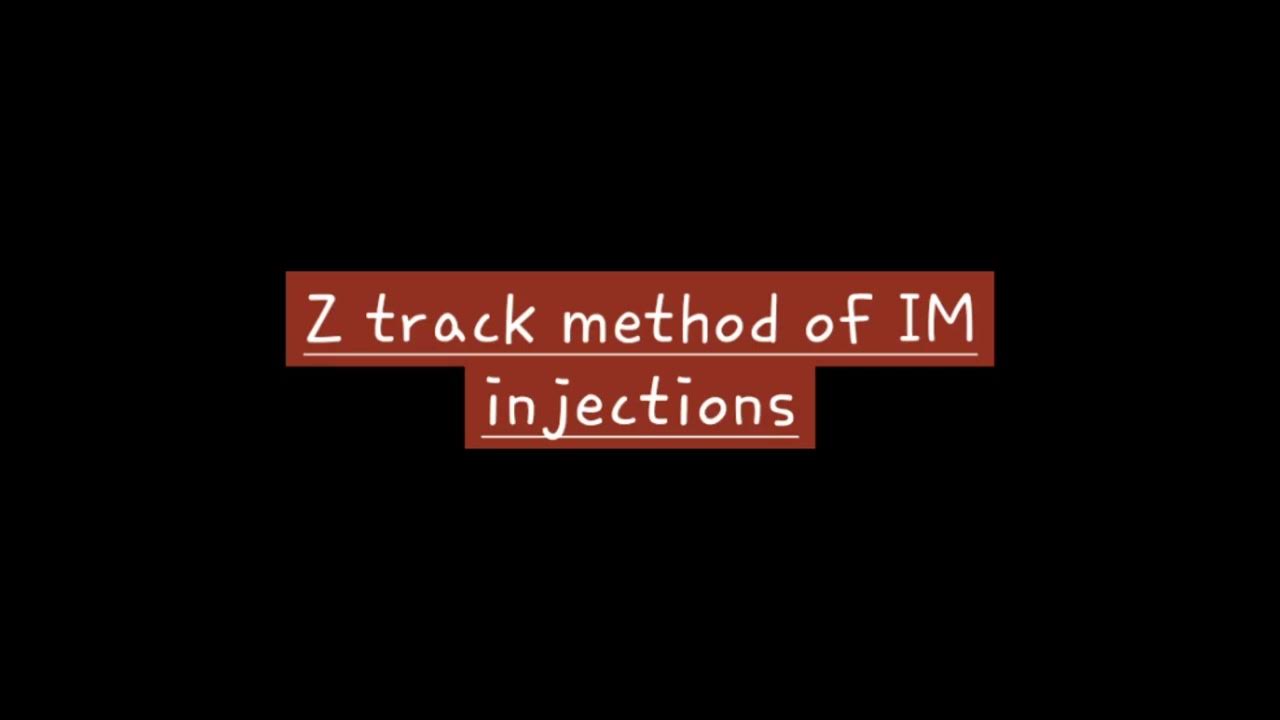 Z track Method for IM injections - YouTube
