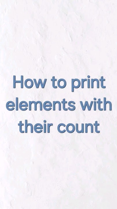 How To Print Duplicates Elements With Their Count Java Streamapi Coding Interviewquestions