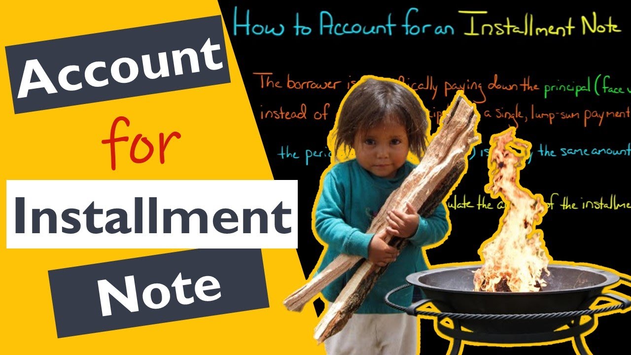 How to Account for an Installment Note - YouTube