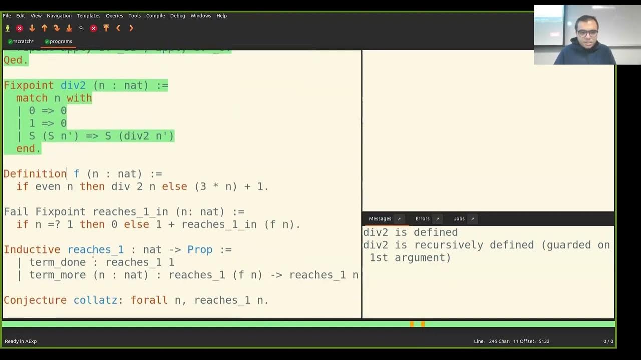 Lectures 23 and 24 - Defining the WHILE language in Coq - YouTube