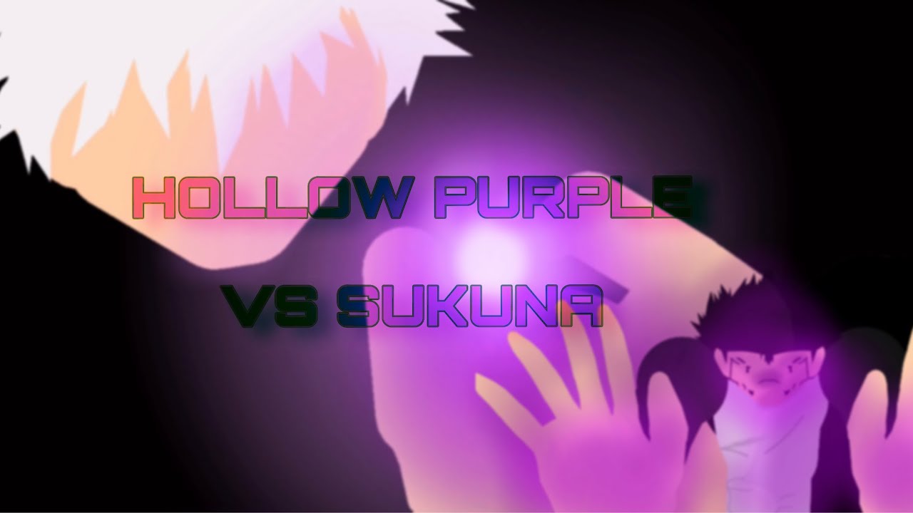 GOJO USE HOLLOW PURPLE AGAINST SUKUNA-Stick Animation - YouTube