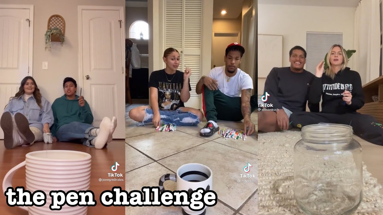 the pen challenge~tik tok - YouTube