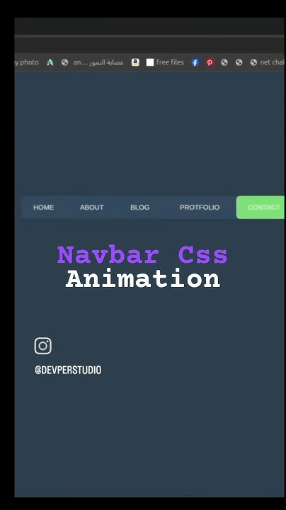 Animated Navbar Using Html Css Coding Programming Javascriptdev Python Javascript Webdev 