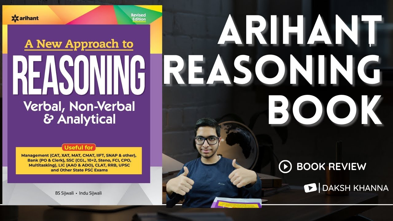 A NEW APPROACH TO REASONING | ARIHANT | BOOK REVIEW | DAKSH KHANNA ...