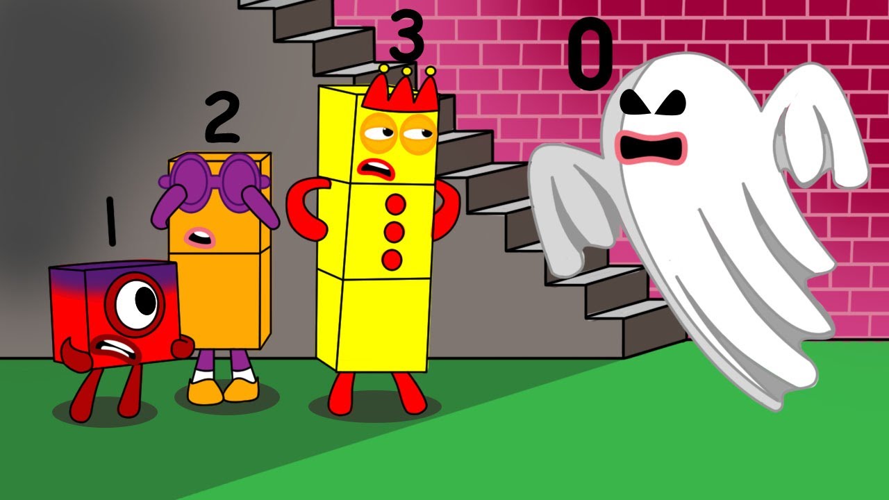 Don't Be Afraid! Numberblocks 123 Meets Ghost - Numberblocks fanmade ...