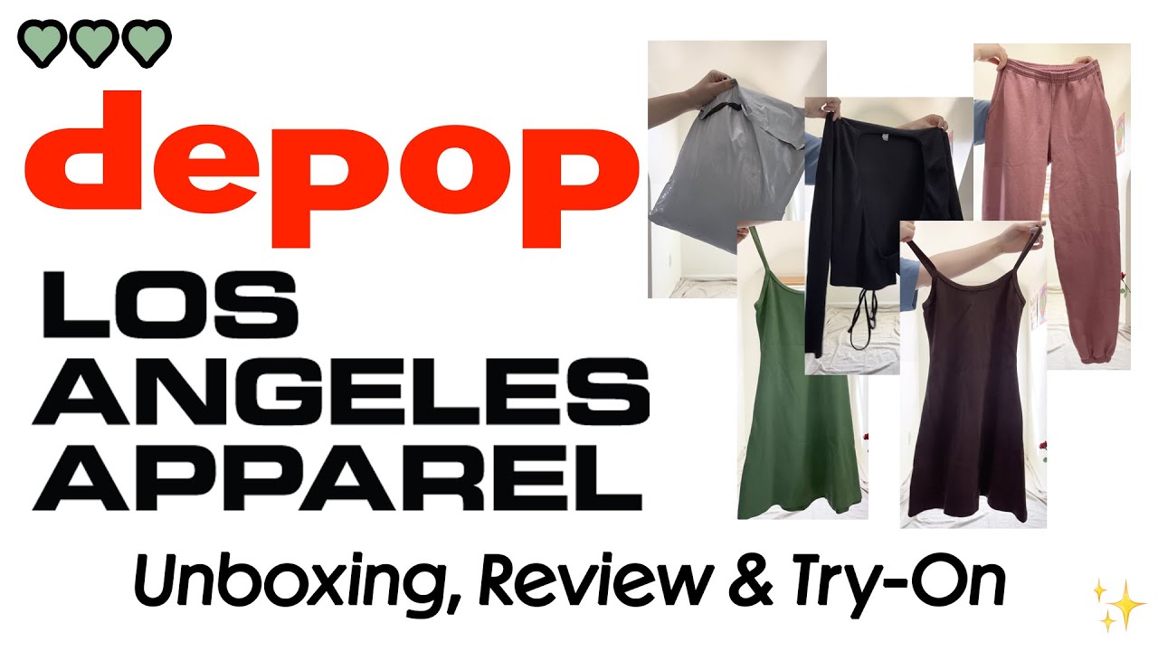 Los Angeles Apparel Depop⏐Unboxing, Review & Try-On - YouTube