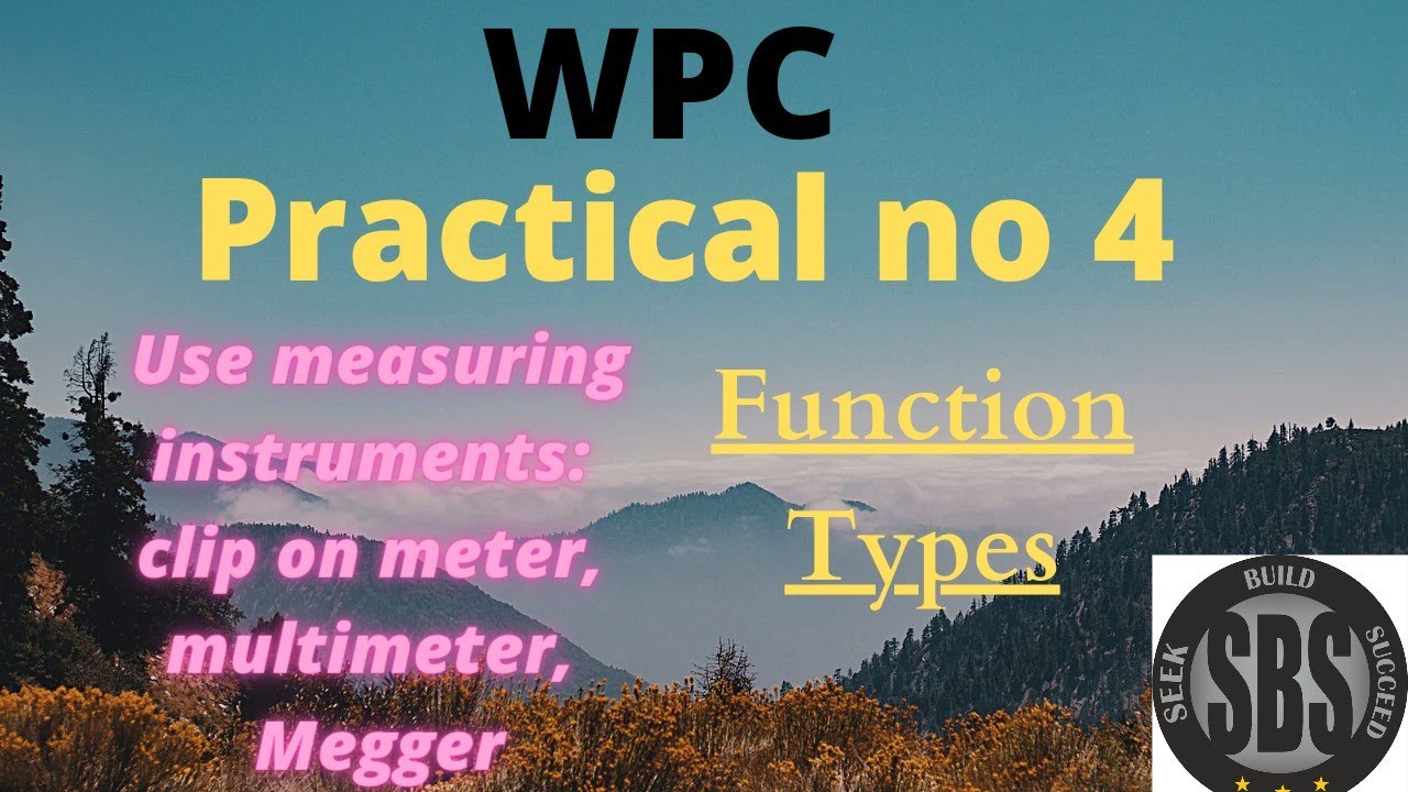 WPC practical no 4 cliponmeter,multimeter, Megger 1st_year diploma ...