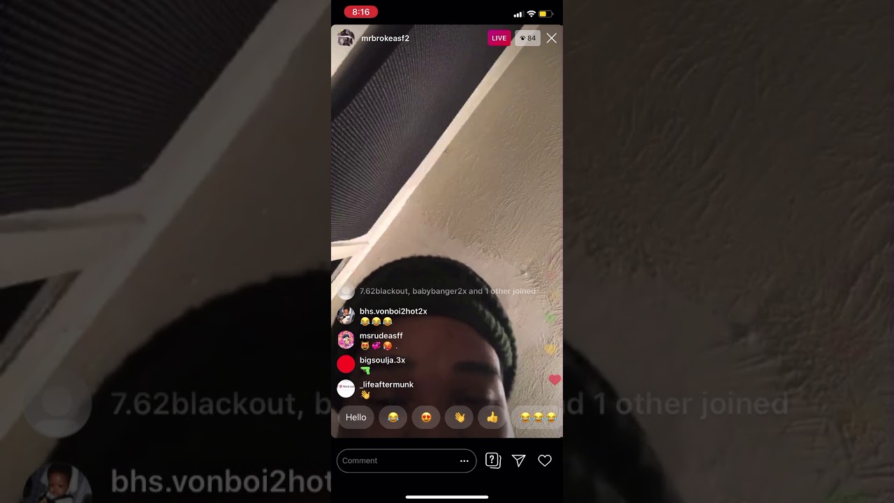 Brokeasf freestyle on live - YouTube