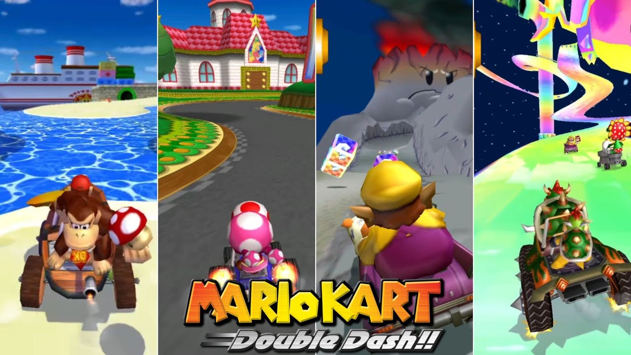 If Mario Kart: Double Dash!! Had A Reverse Mode // Full Game 100% ...