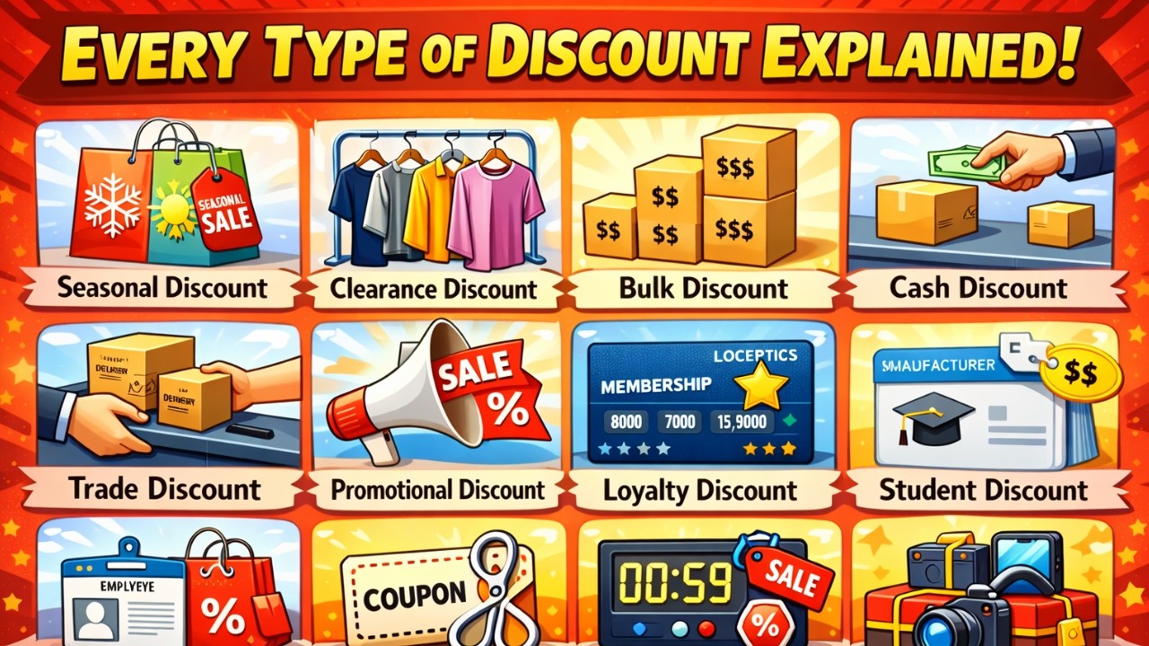 Every Type of Discount Explained | FINANCE LEVEL DECIDED - YouTube