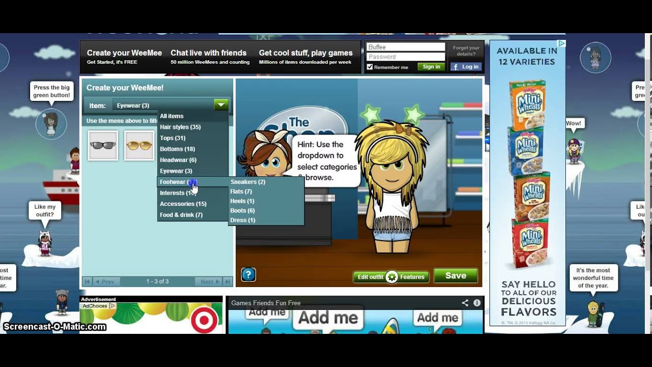 How To Make An WeeWorld Account!!!! - YouTube