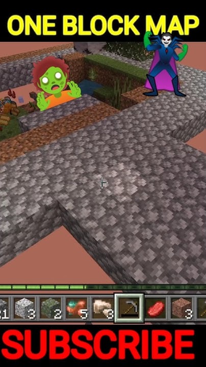 MINECRAFT ONE BLOCK MAP | #minecraft #shorts # ...
