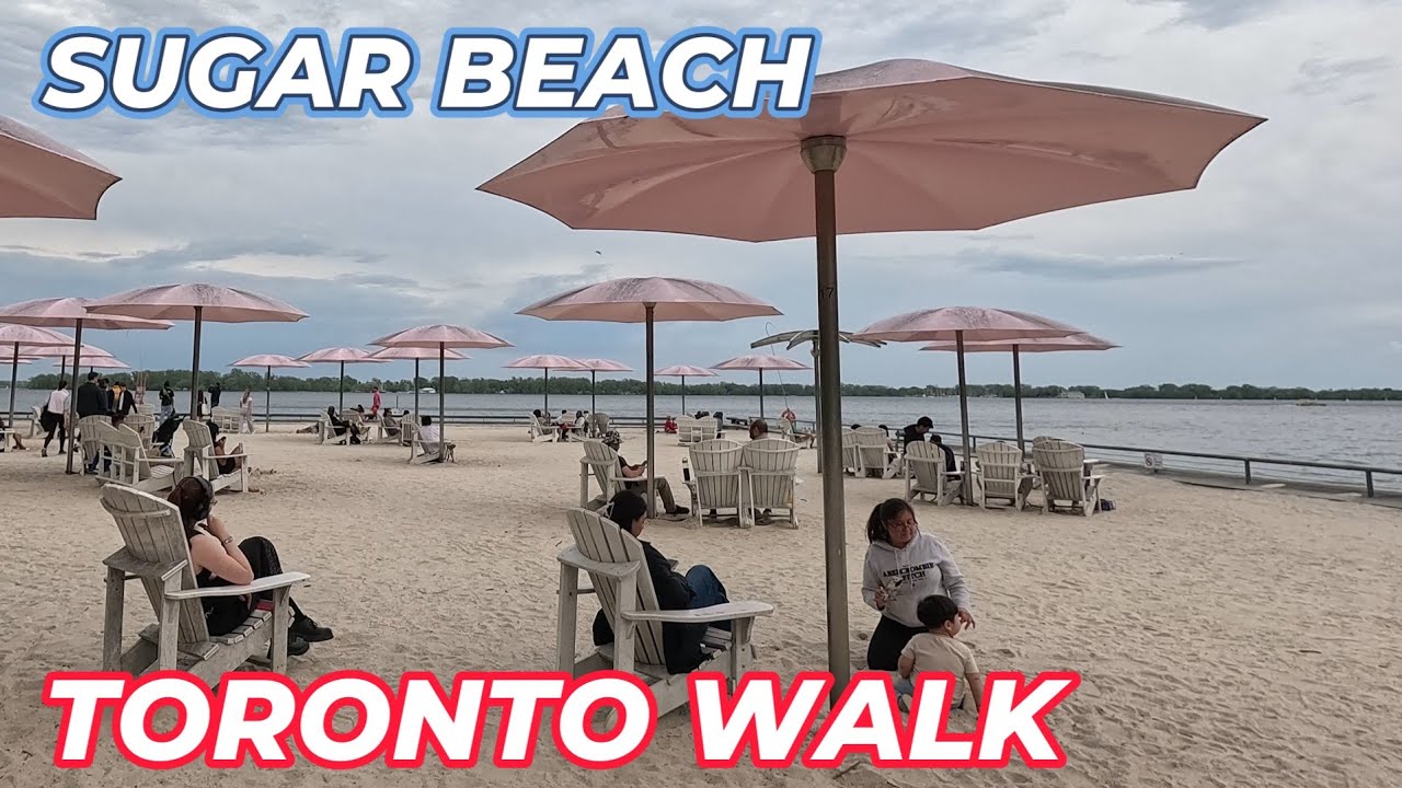 Downtown Toronto Walk to Sugar Beach ⛱️🏖️ - YouTube