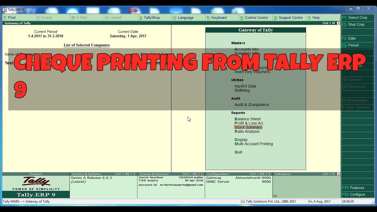 HOW TO CHEQUE PRINTING FROM TALLY ERP 9 6 03 YouTube how-to-cheque-printing-from-tally-erp-9-6-03-youtube