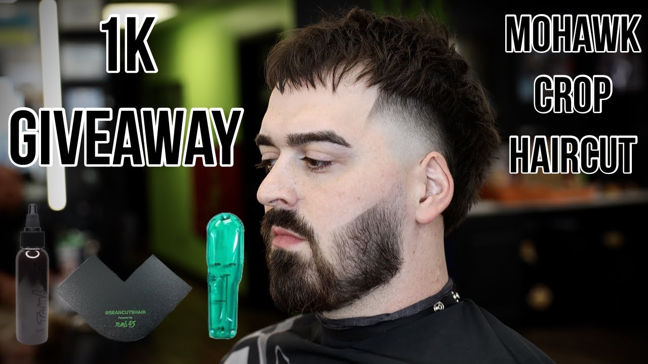 1K Giveaway!! How To: High Burst Taper Crop Mohawk / Mullet Haircut ...