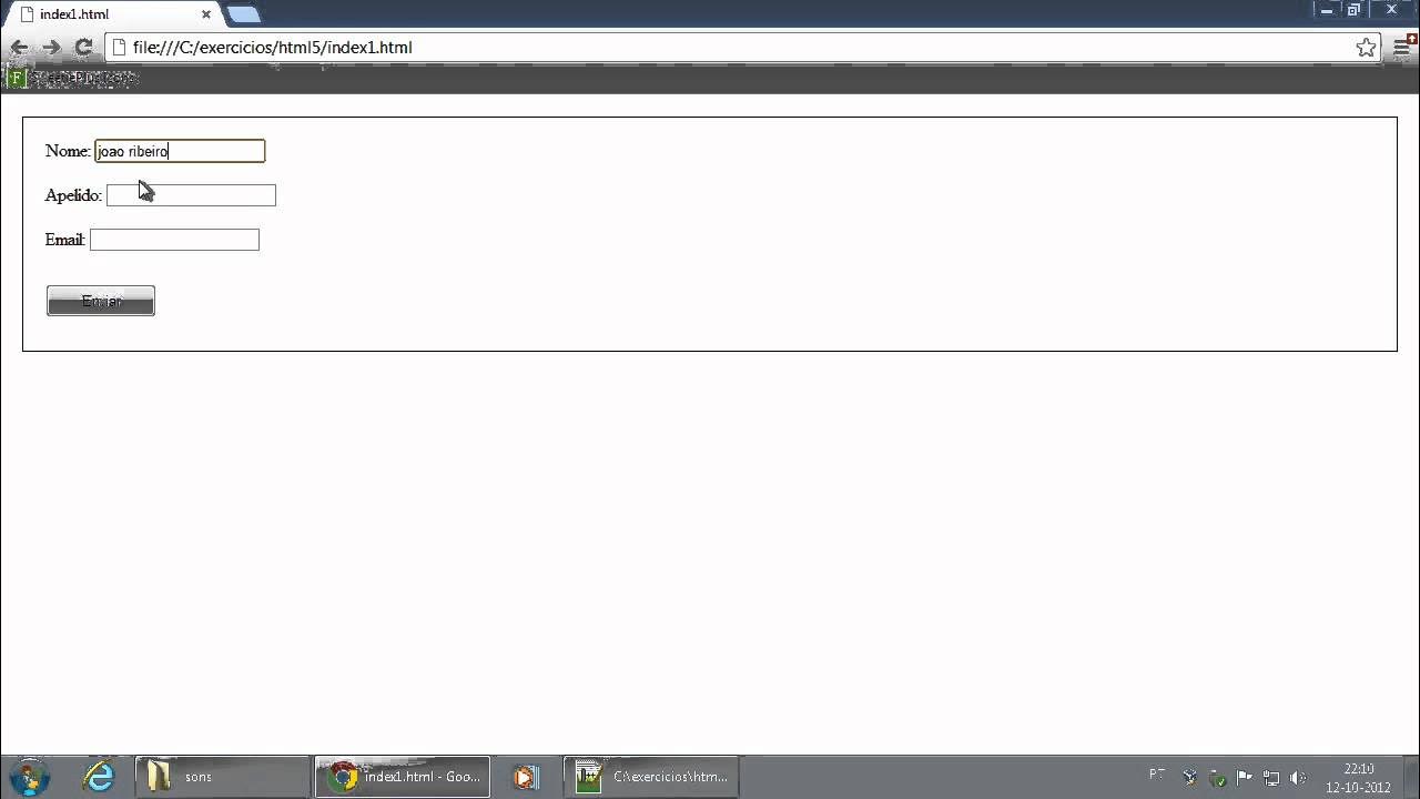 113 HTML5 Form Attributes Autocomplete e Novalidation - YouTube