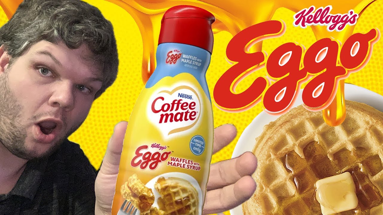 Cody Tries Food - Coffee Mate Eggo Waffles and Syrup Coffee Creamer ...