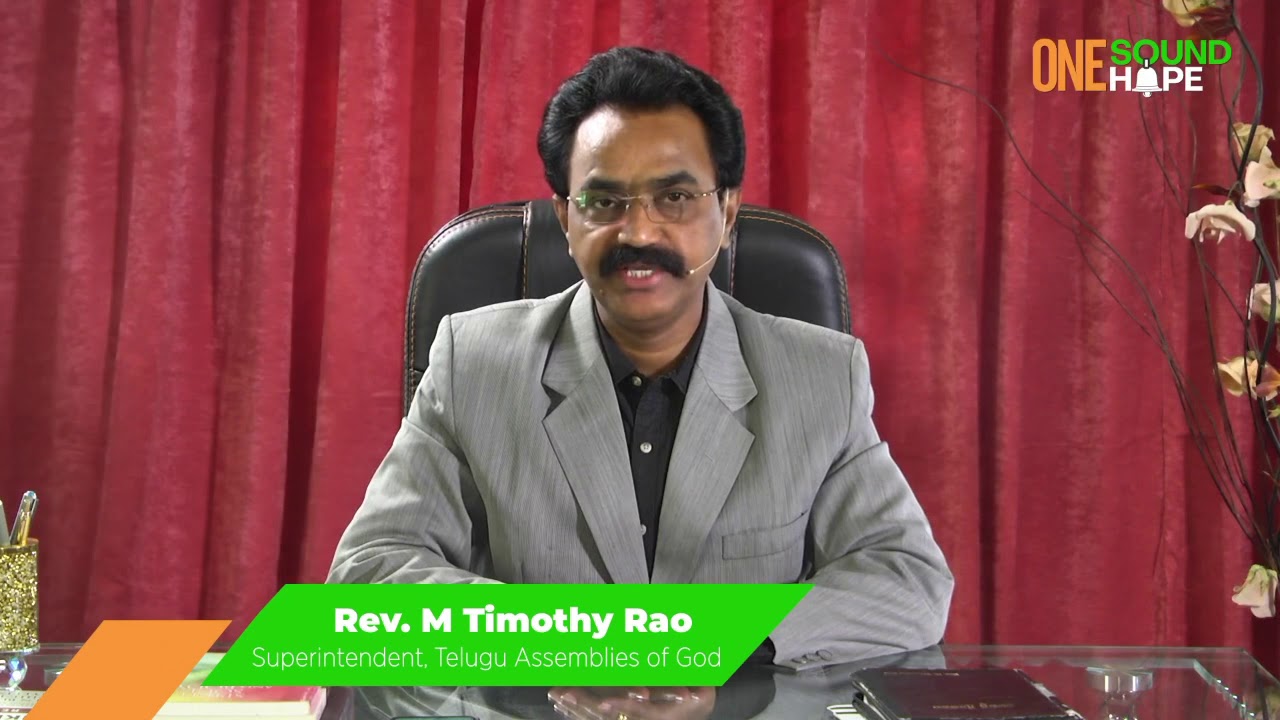 Rev. M Timothy Rao, Superintendent, Telugu Assemblies of God. - YouTube