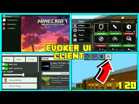 Evoker Ui Pack For MCPE 1.20 | Evoker Ui Pack MCPE - YouTube