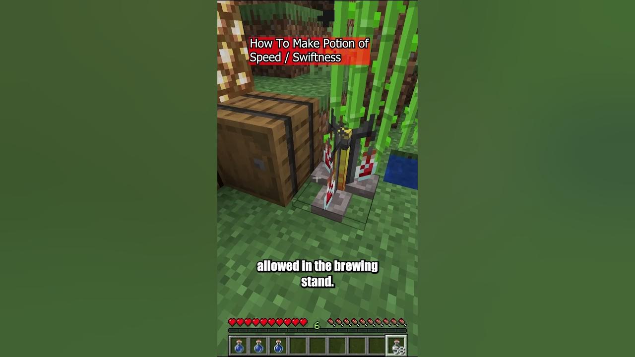 How To Make Potions of Speed Swiftness in Minecraft #minecraft #shorts ...