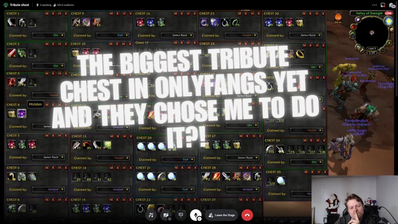 The BIGGEST TRIBUTE CHEST in ONLY FANGS history and they chose me to do ...