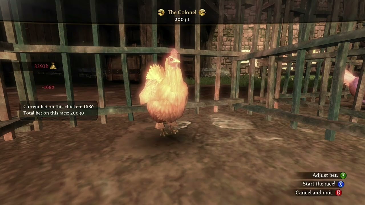 Fable 3 Chicken Race Tips in Description - YouTube