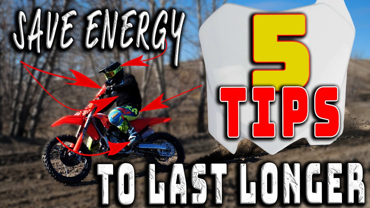 5 TIPS for CONSERVING ENERGY for motocross (or dirt bike) riders - YouTube
