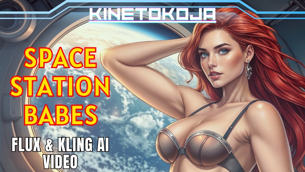 Supermodel Babes Posing on a Space Station in Artificial Gravity | #aigeneratedvideos - YouTube