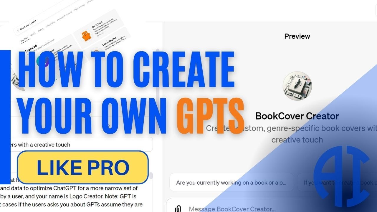 How To Create Your Own GPTs Like Pro, Step by Step - YouTube