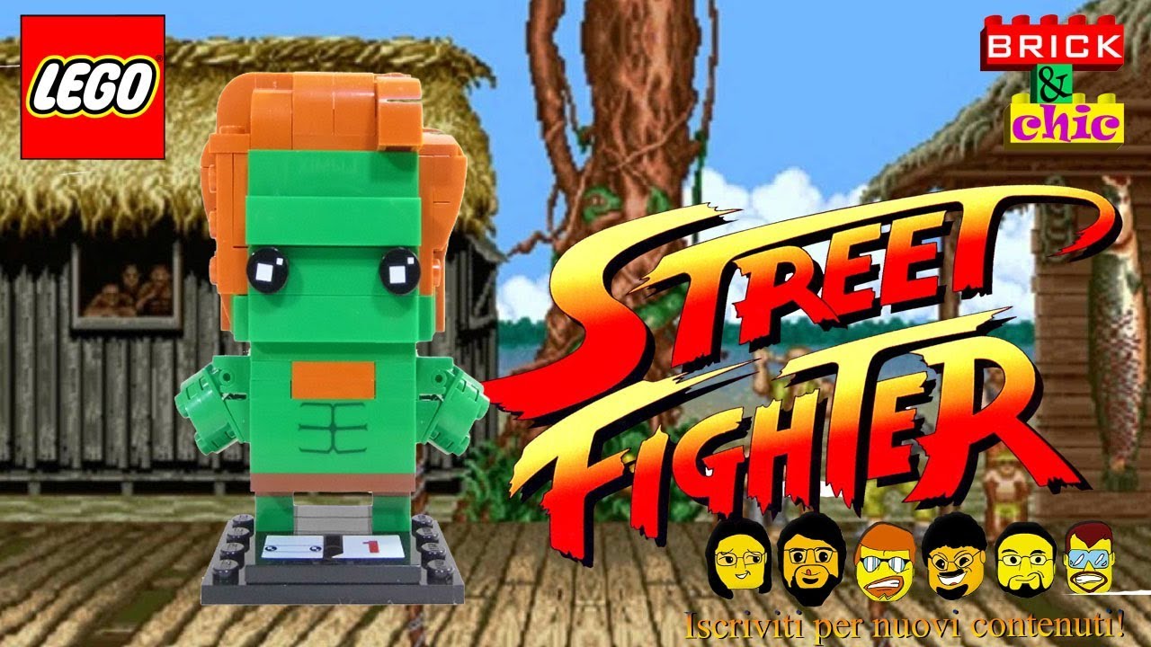Lego Street Fighter Custom Moc Brickheadz Blanka - YouTube