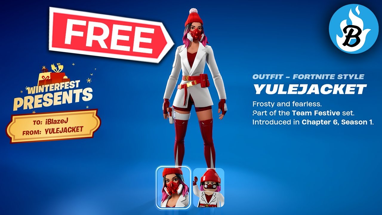 How to Get FREE YULEJACKET SKIN RIGHT NOW in Fortnite! - YouTube