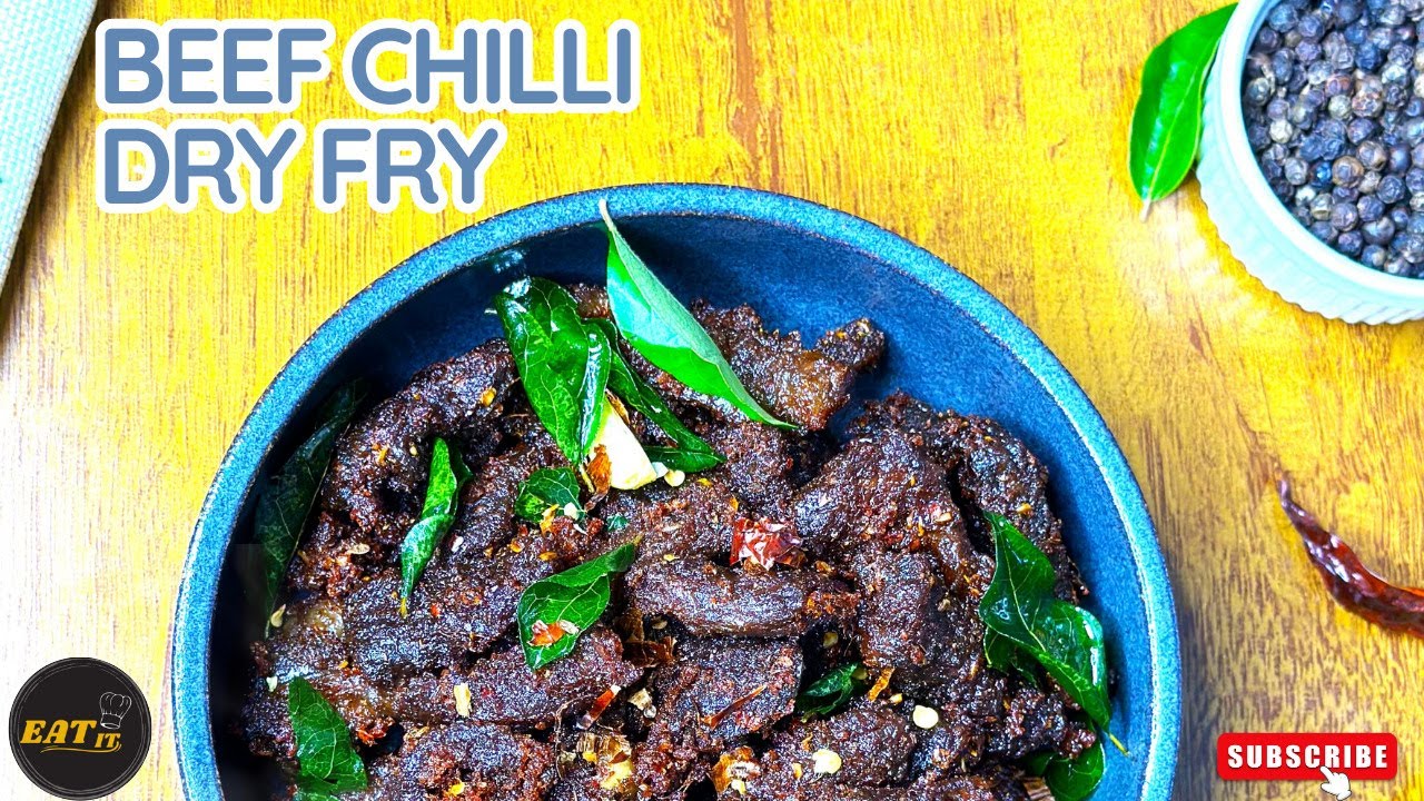 Beef Chilli Dry Fry | Beef Dry Fry - Kerala Style Recipe - YouTube