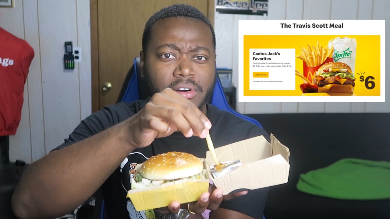 TRAVIS SCOTT McDonalds Meal | Taste Test - YouTube
