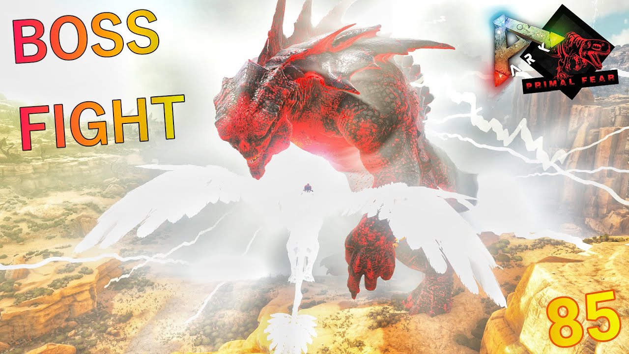 Fire Colossus Boss VS Spirit Griffin Boss Fight 🔥 : ARK Primal Fear ...