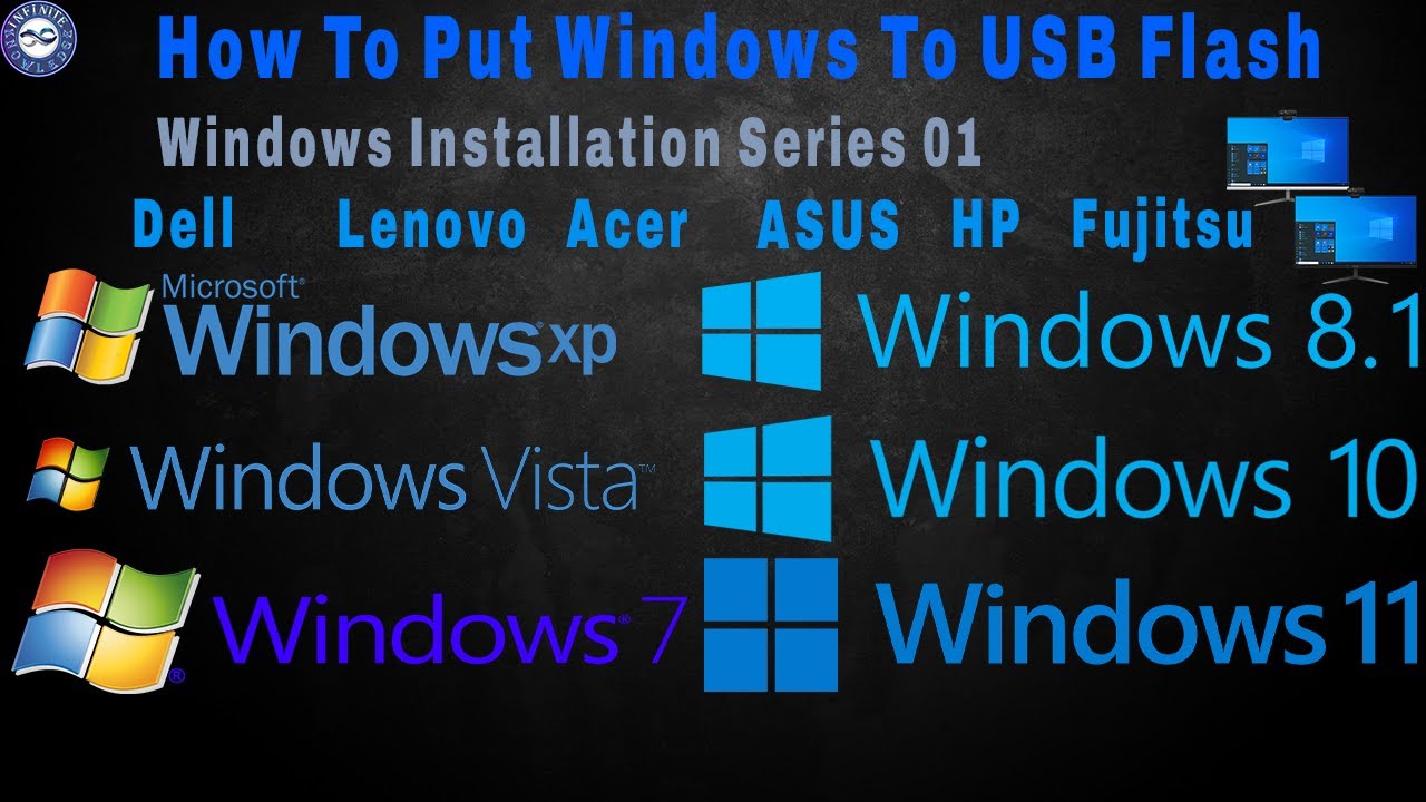 How To Put Windows To USB Flash - Windows Installation Series 01 - YouTube