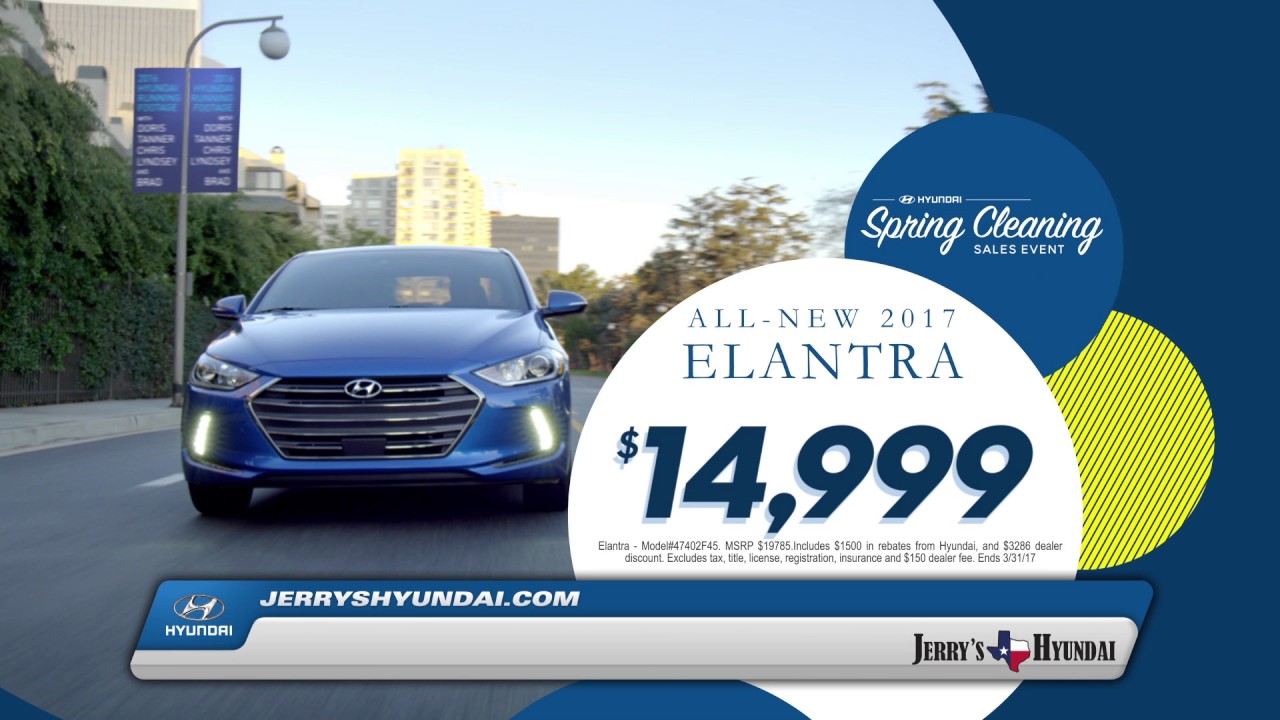 Jerry's Hyundai - Spring Cleaning Sales Event - YouTube