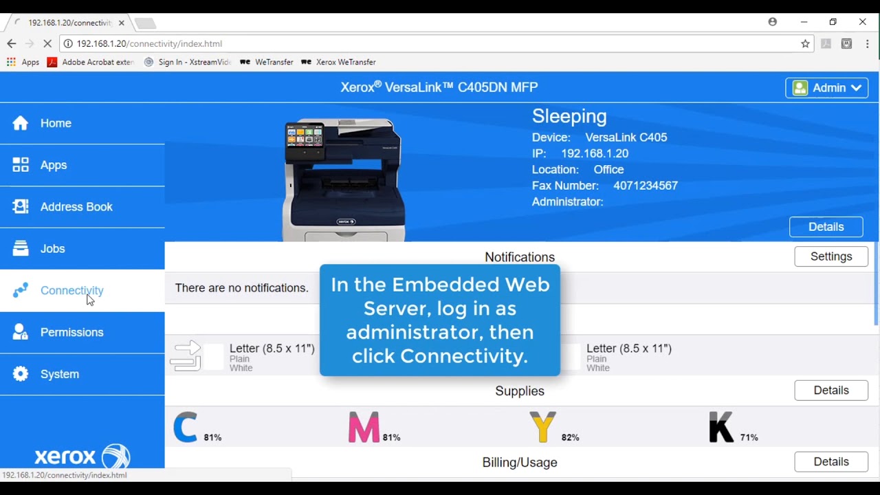 Xerox® VersaLink® Configure AirPrint for Software Updates - YouTube