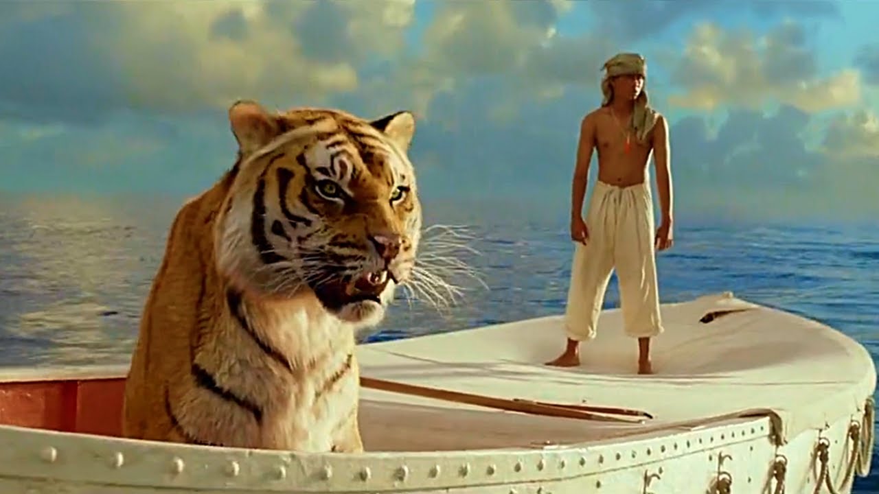 Boy Stuck On A Life Boat With A Tiger - YouTube