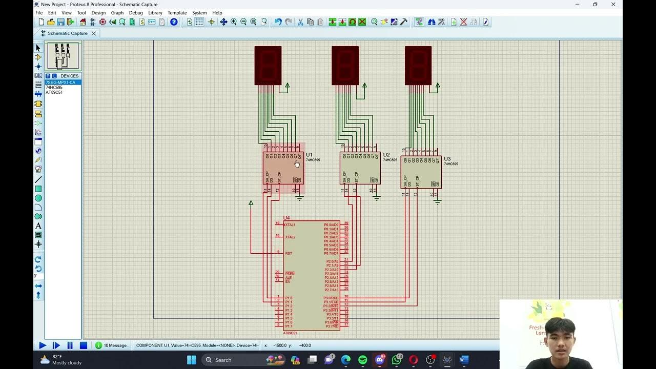 Tutorial membuat rangkaian 7 Segment 0 -9, 9 - 0, A - J || M. Naufal ...
