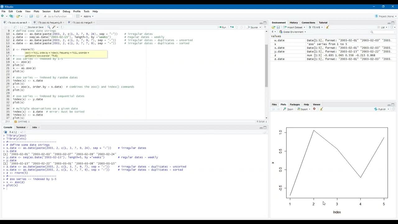 17a zoo xts series - YouTube