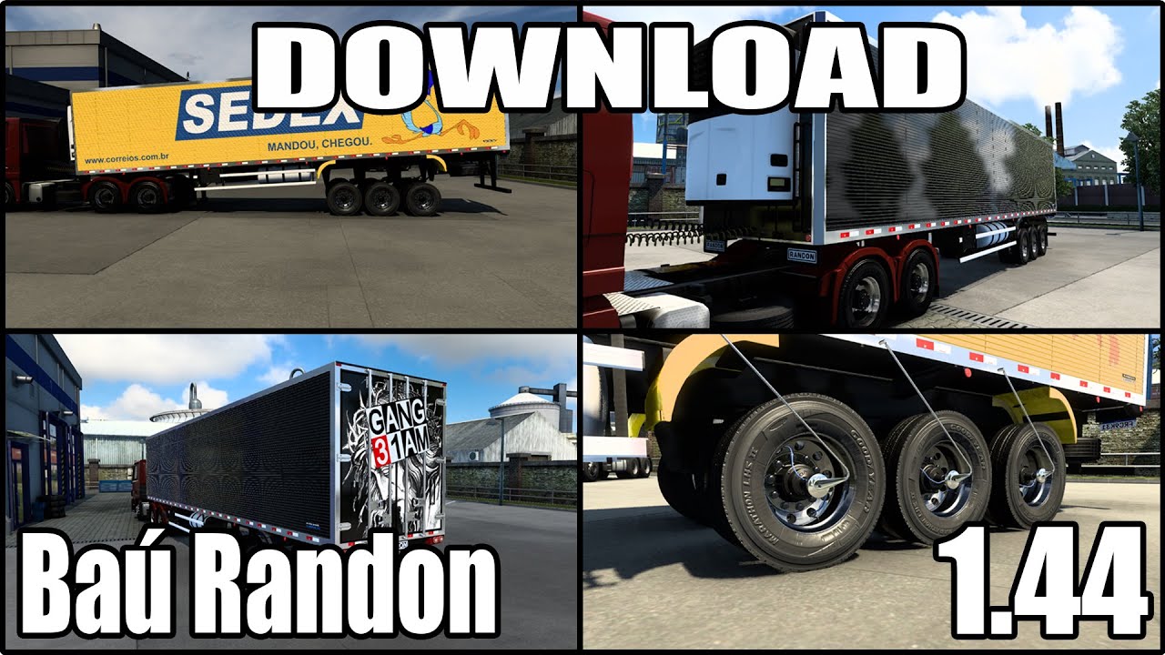 ETS2 1.44-DOWNLOAD Baú Randon !Chassis 4 patas, vanderleia, recuado, 3 ...