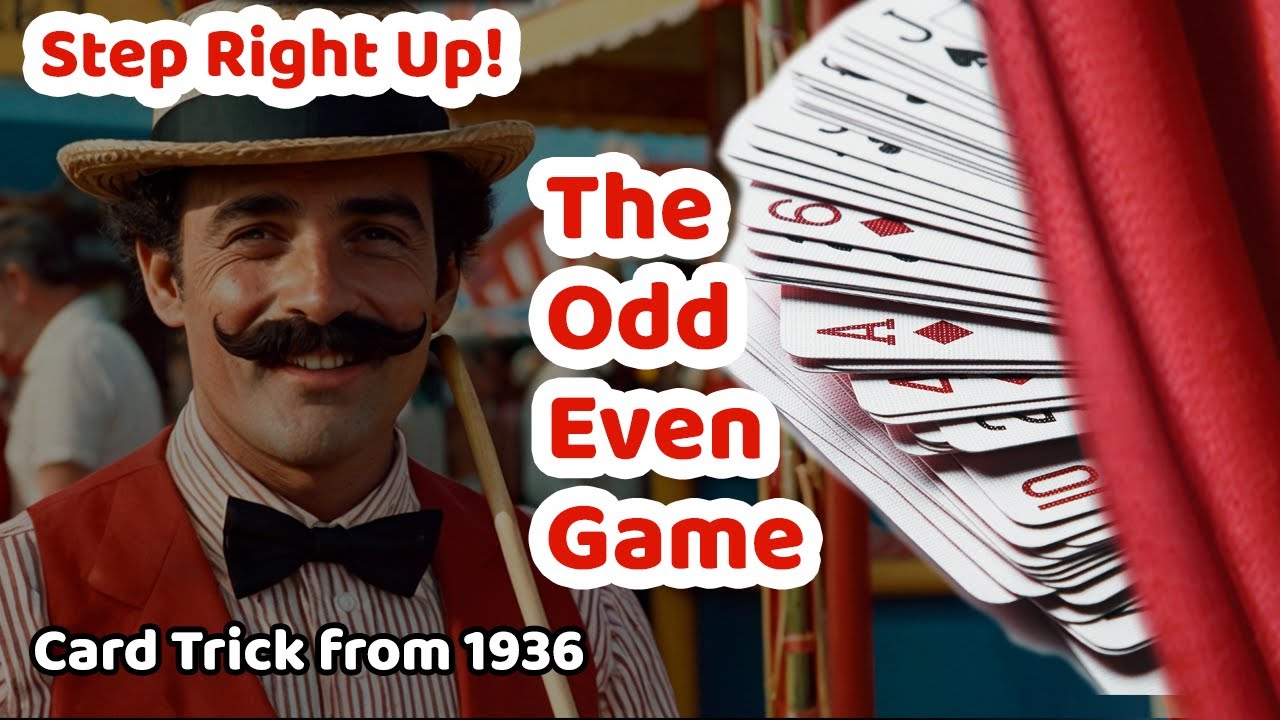 The Odd Even Game - A Card Trick from 1936 - YouTube