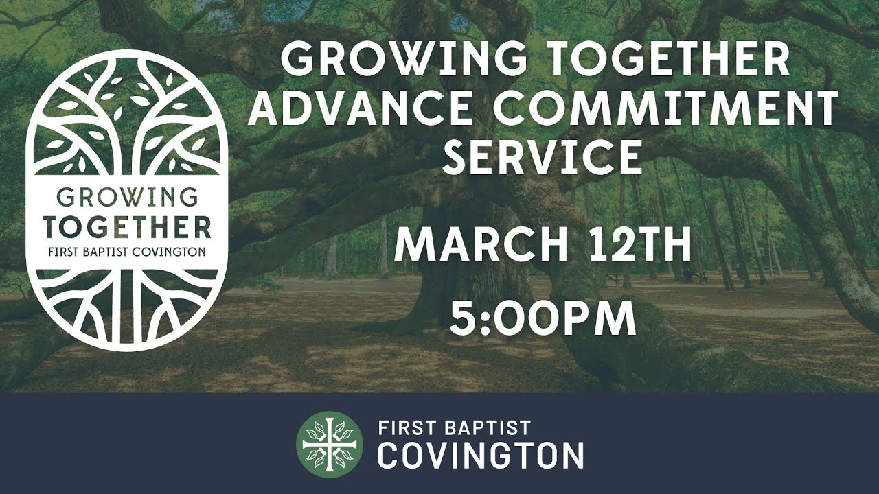 Growing Together Advance Commitment Service - YouTube